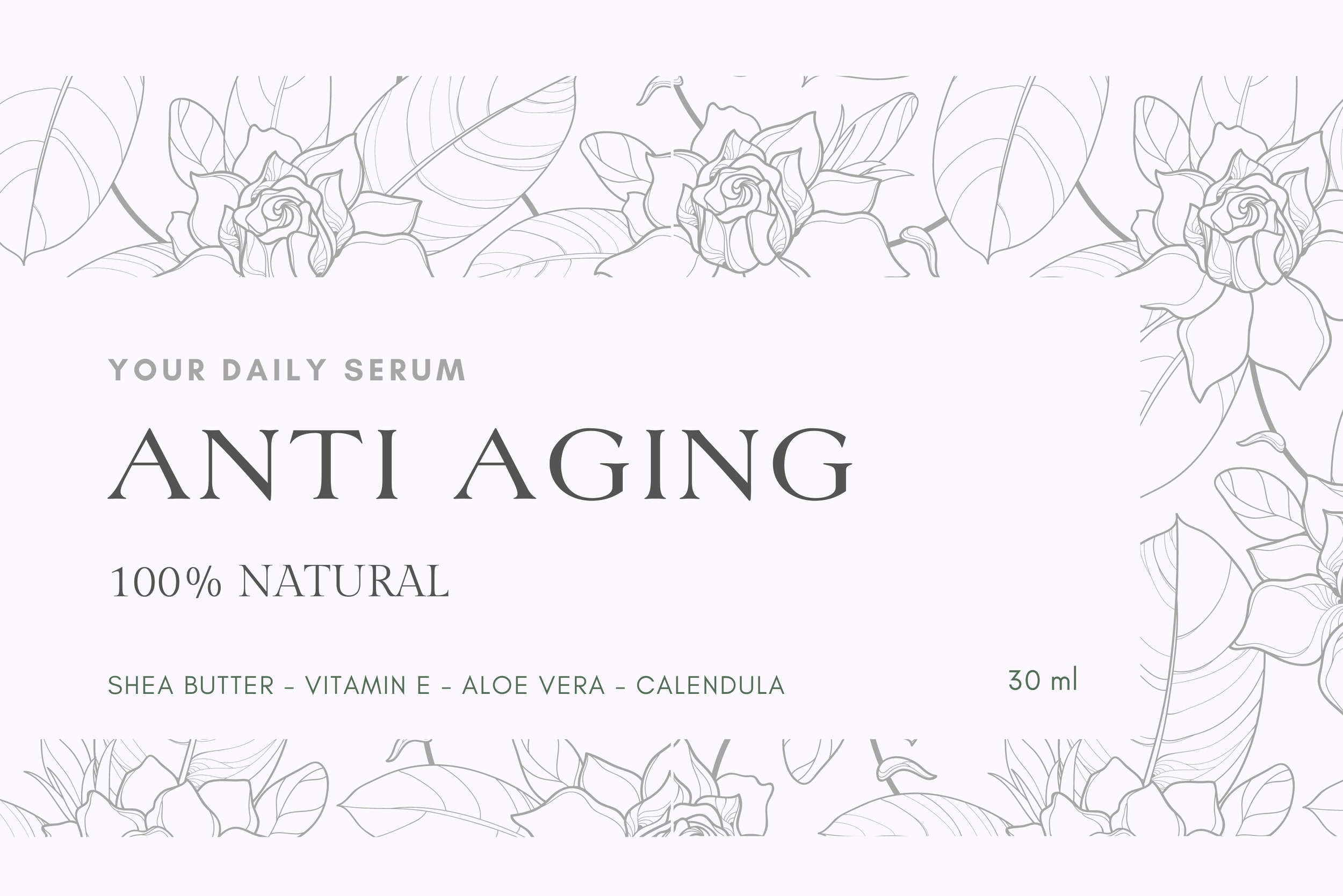 Light Floral Outlines Cosmetic Labes - Free Canva Templates and Designs ...