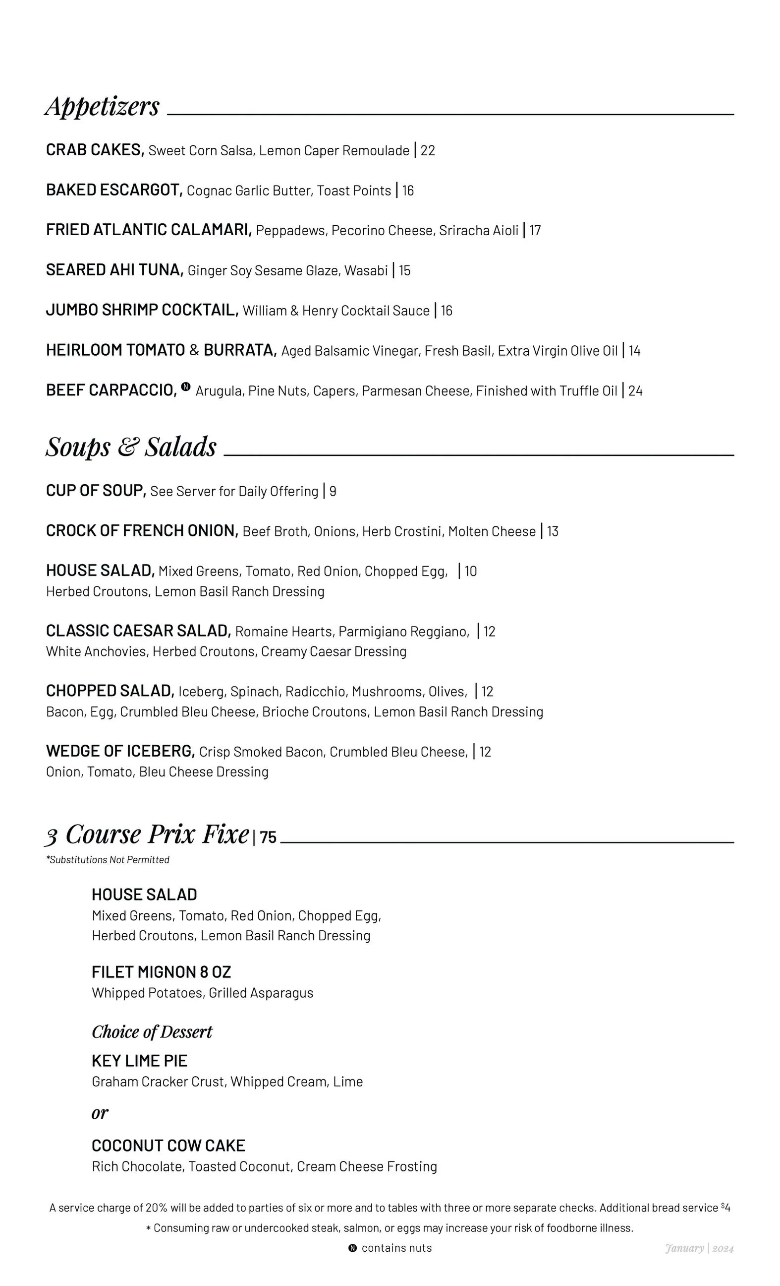 Dinner — William & Henry