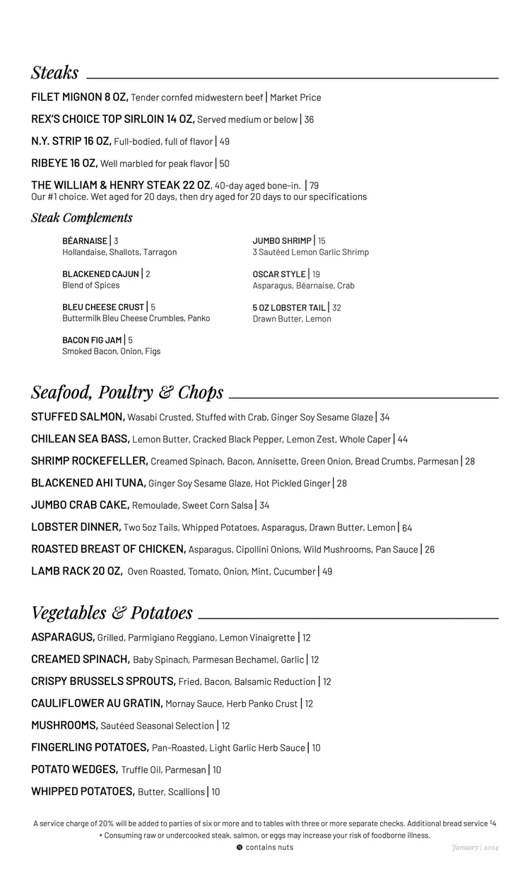 Dinner — William & Henry