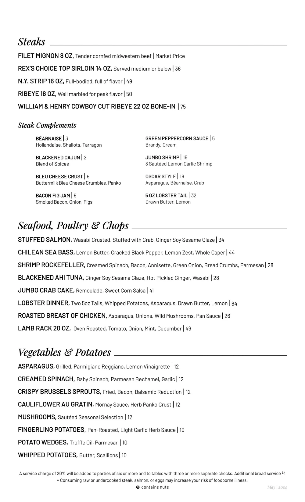 Dinner — William & Henry