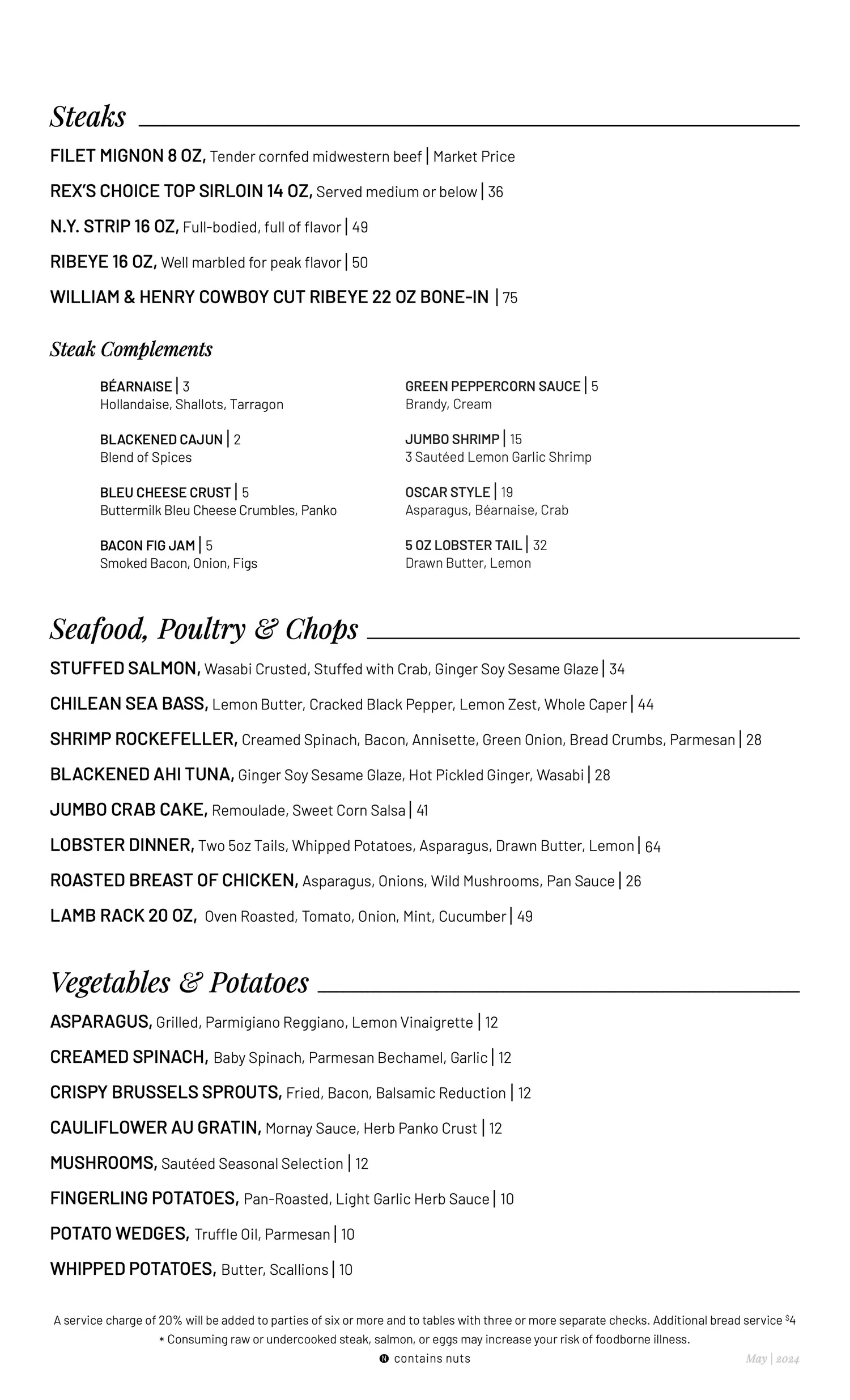 Dinner — William & Henry