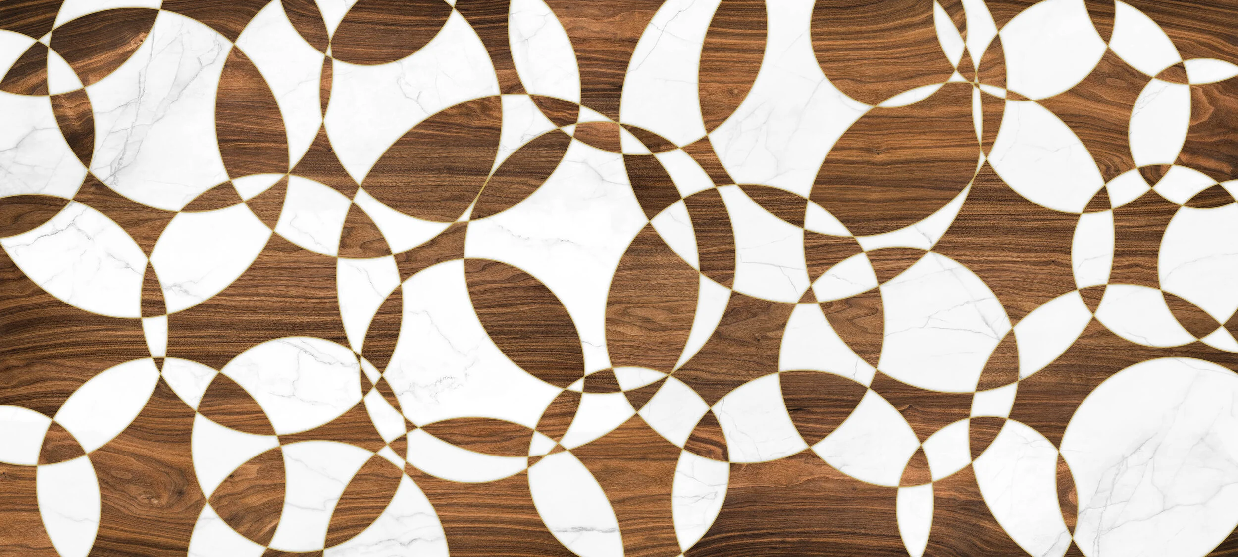 Concentric • Marble Walnut — Gravity Digital Walls