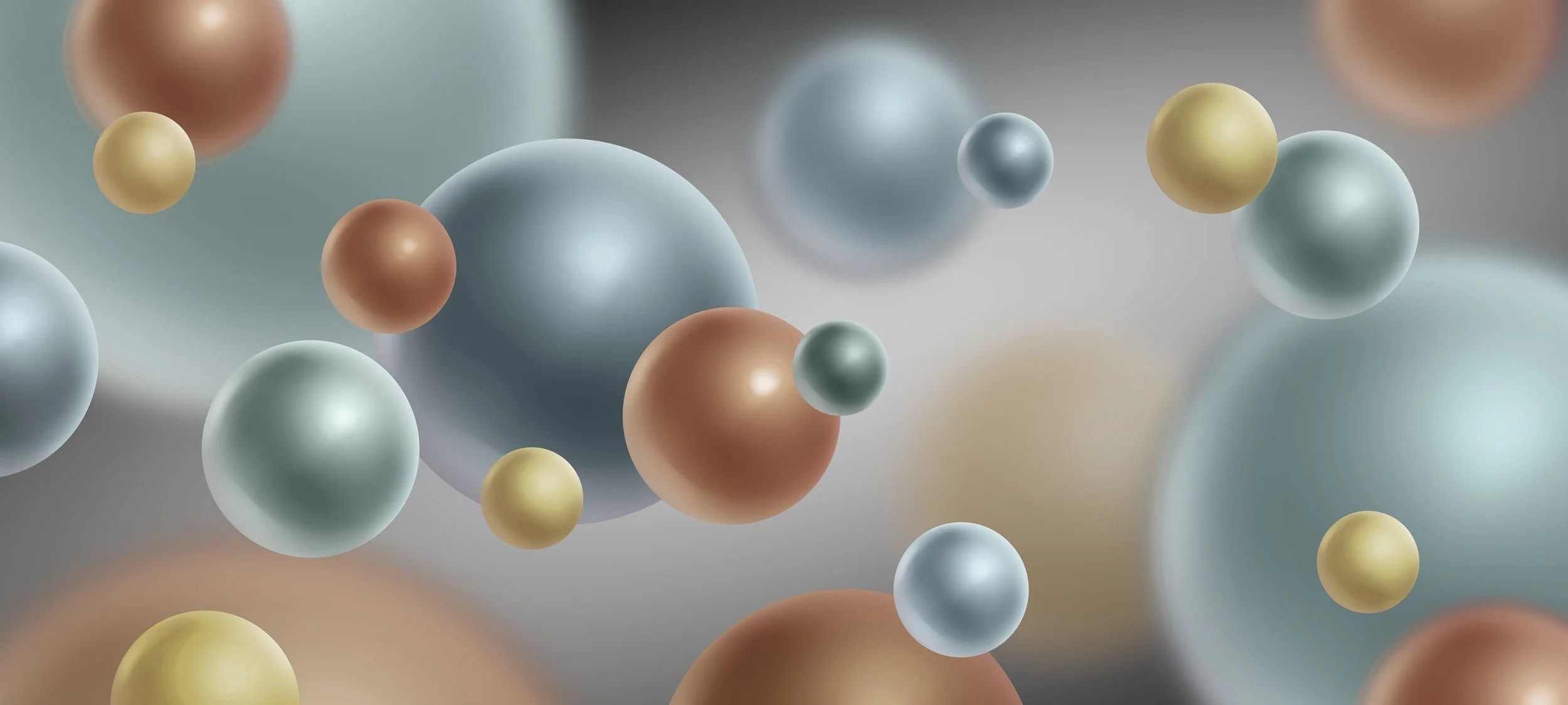 Bubbly • Soft Metallic — Gravity Digital Walls