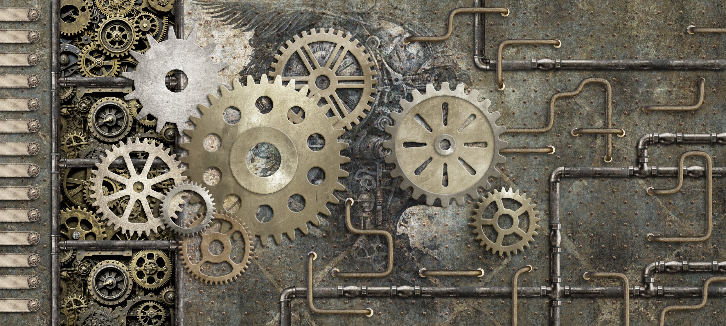 Steampunk • Steel — Gravity Digital Walls