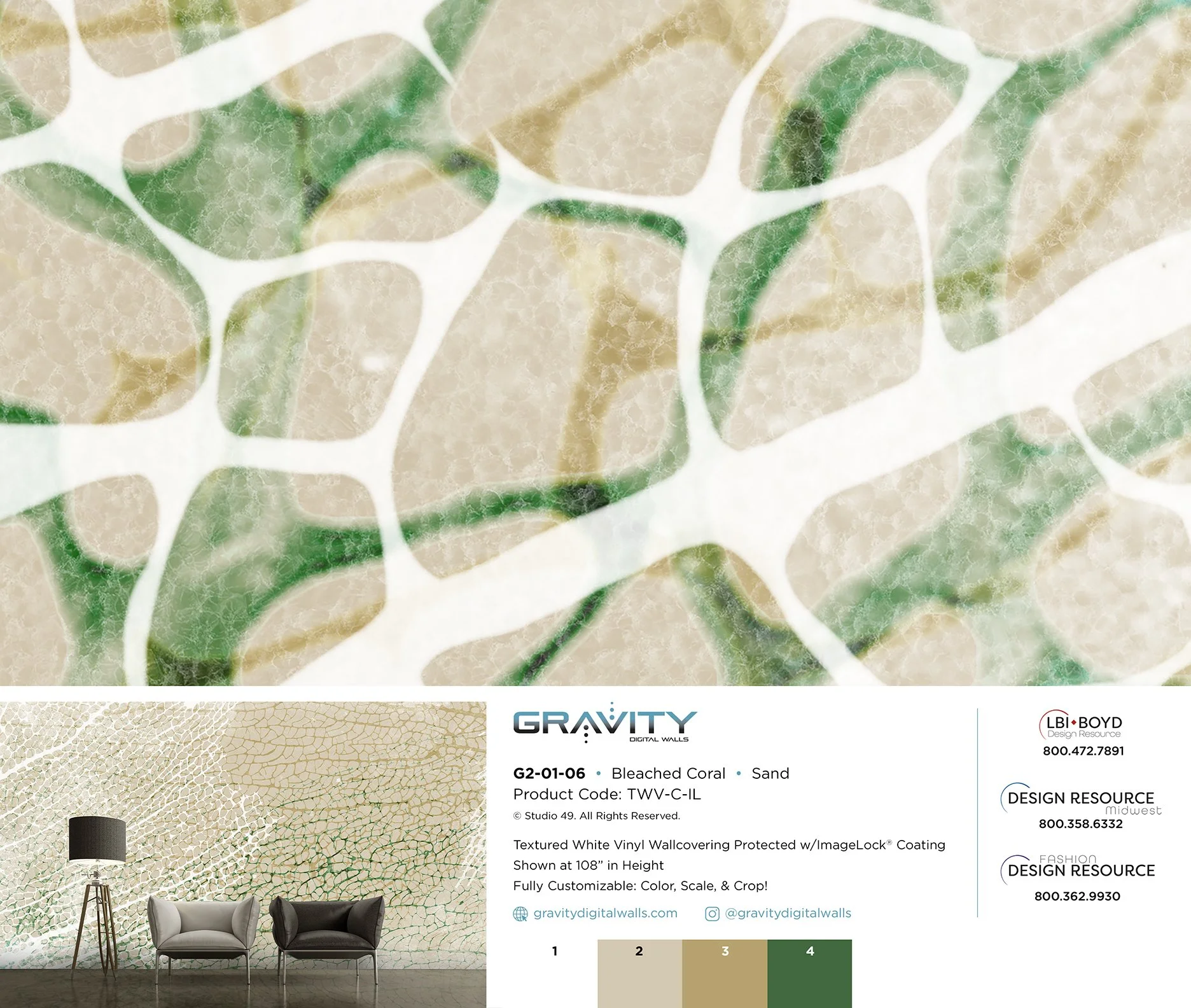 Bleached Coral • Sand — Gravity Digital Walls