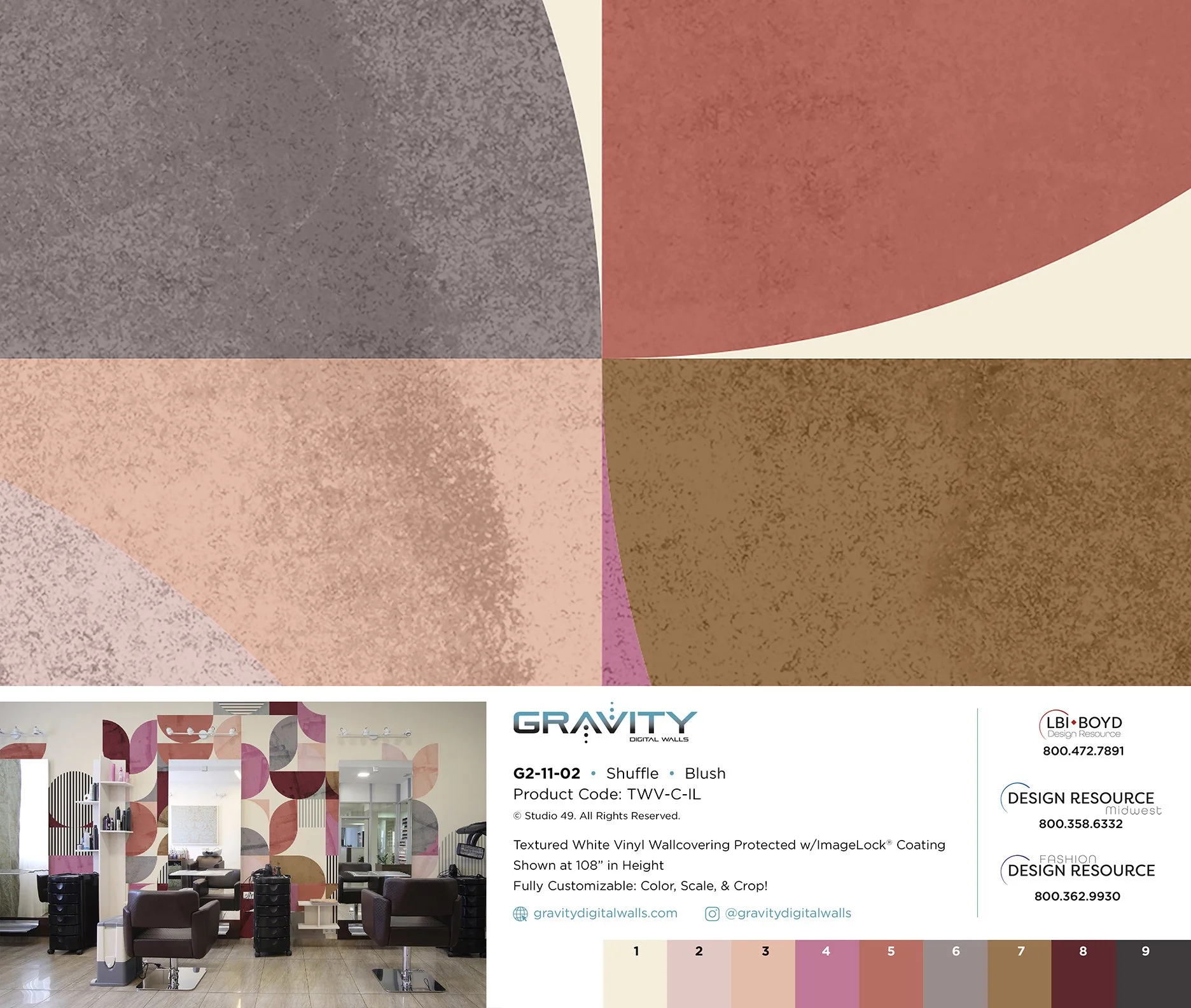 Shuffle • Blush — Gravity Digital Walls