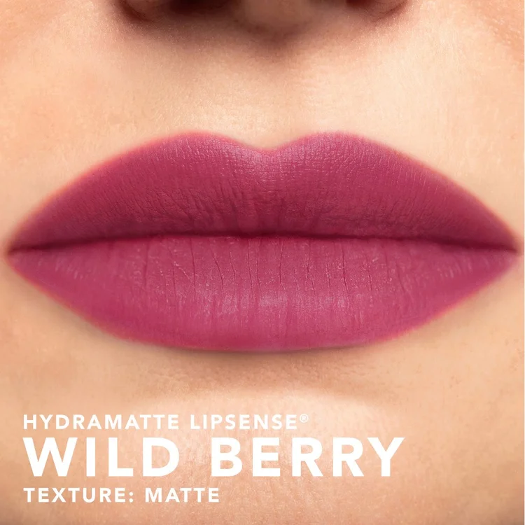 Bold and Hydrated Lips with Wild Berry HydraMatte LipSense | SeneGence ...
