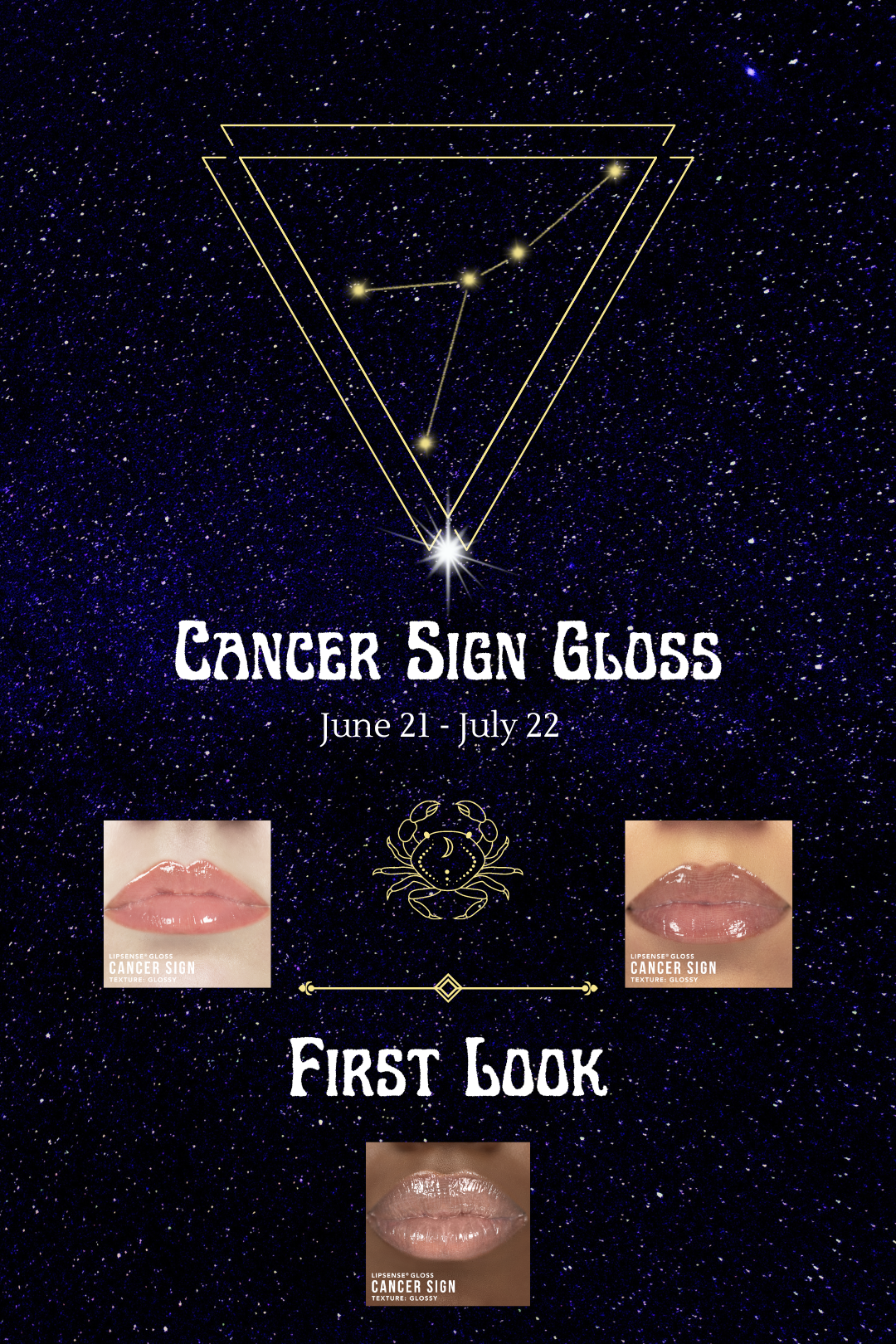 Cancer Sign Gloss with the Zodiac Collection | Ashley Cejka