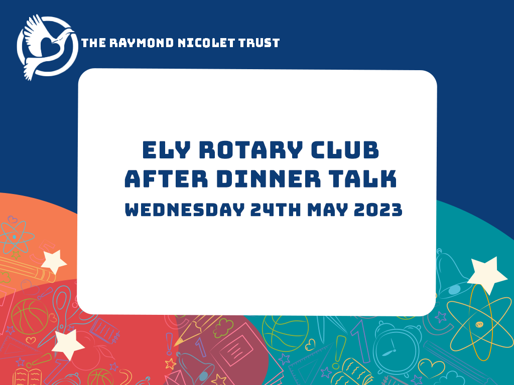 A huge thank you to the Ely Rotary Club! — Raymond Nicolet Trust