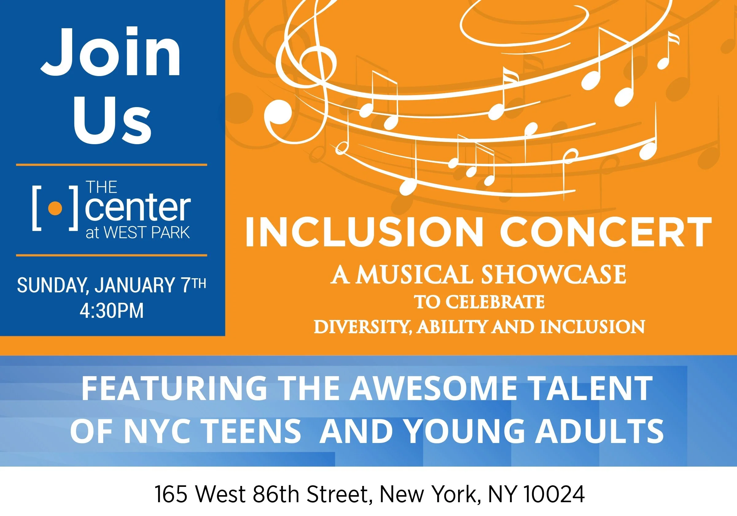 Inclusion Concert — The Center at West Park