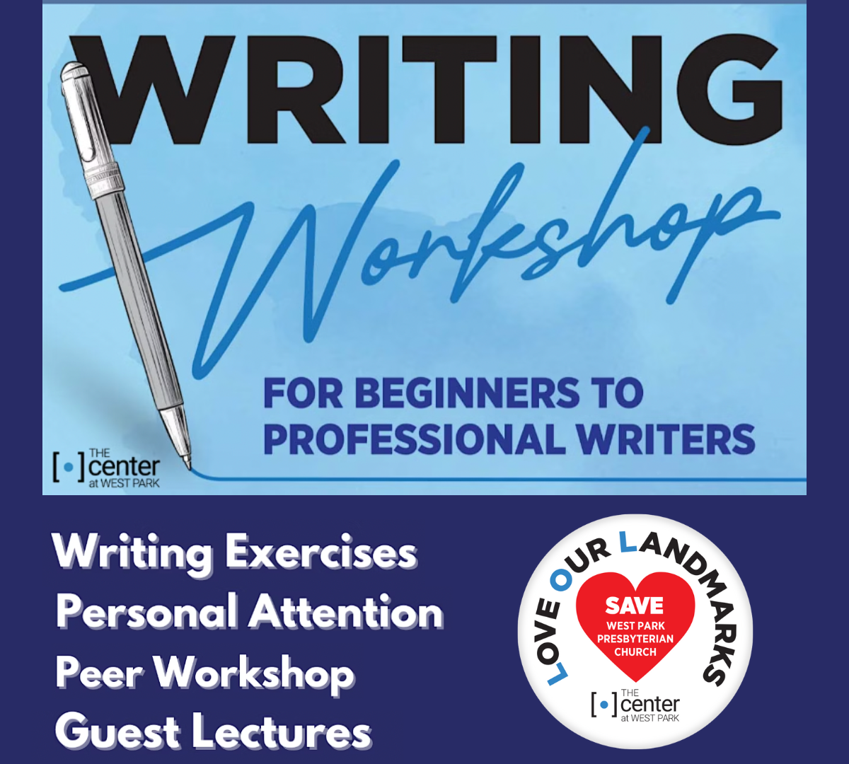 Writing Workshop — The Center at West Park