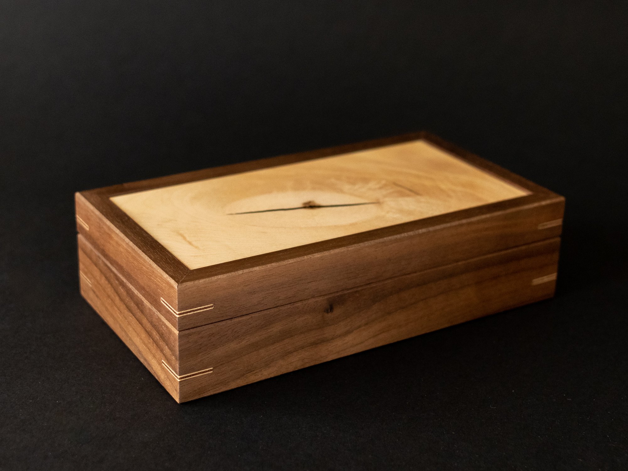 Walnut and Maple Knot Box — Adrian Preda Woodworks