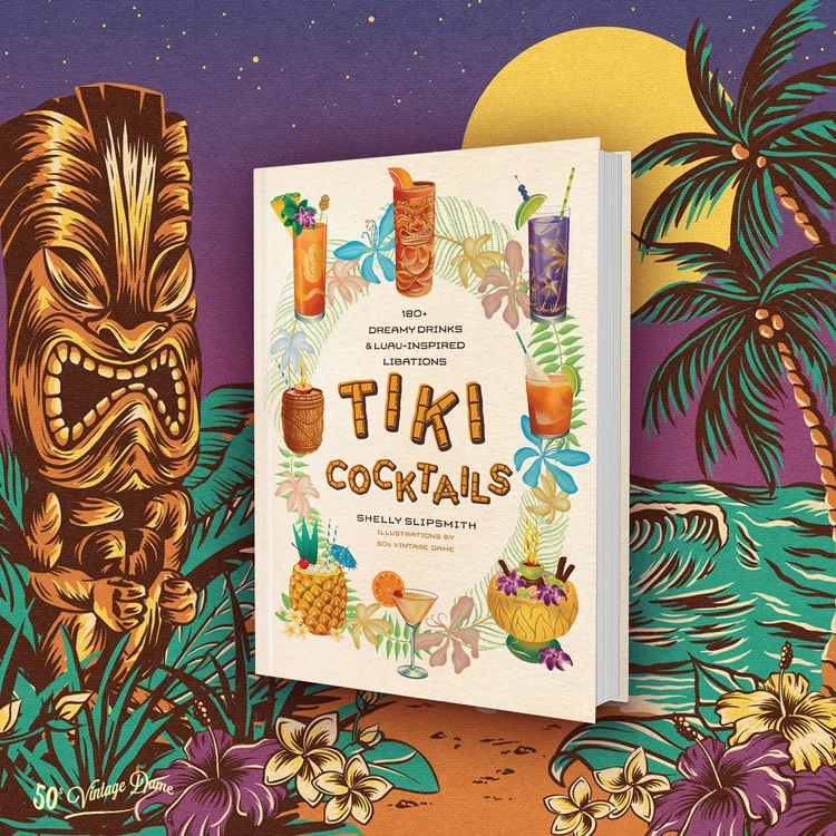 Tiki and Hawaiian Illustrations — 50's Vintage Dame