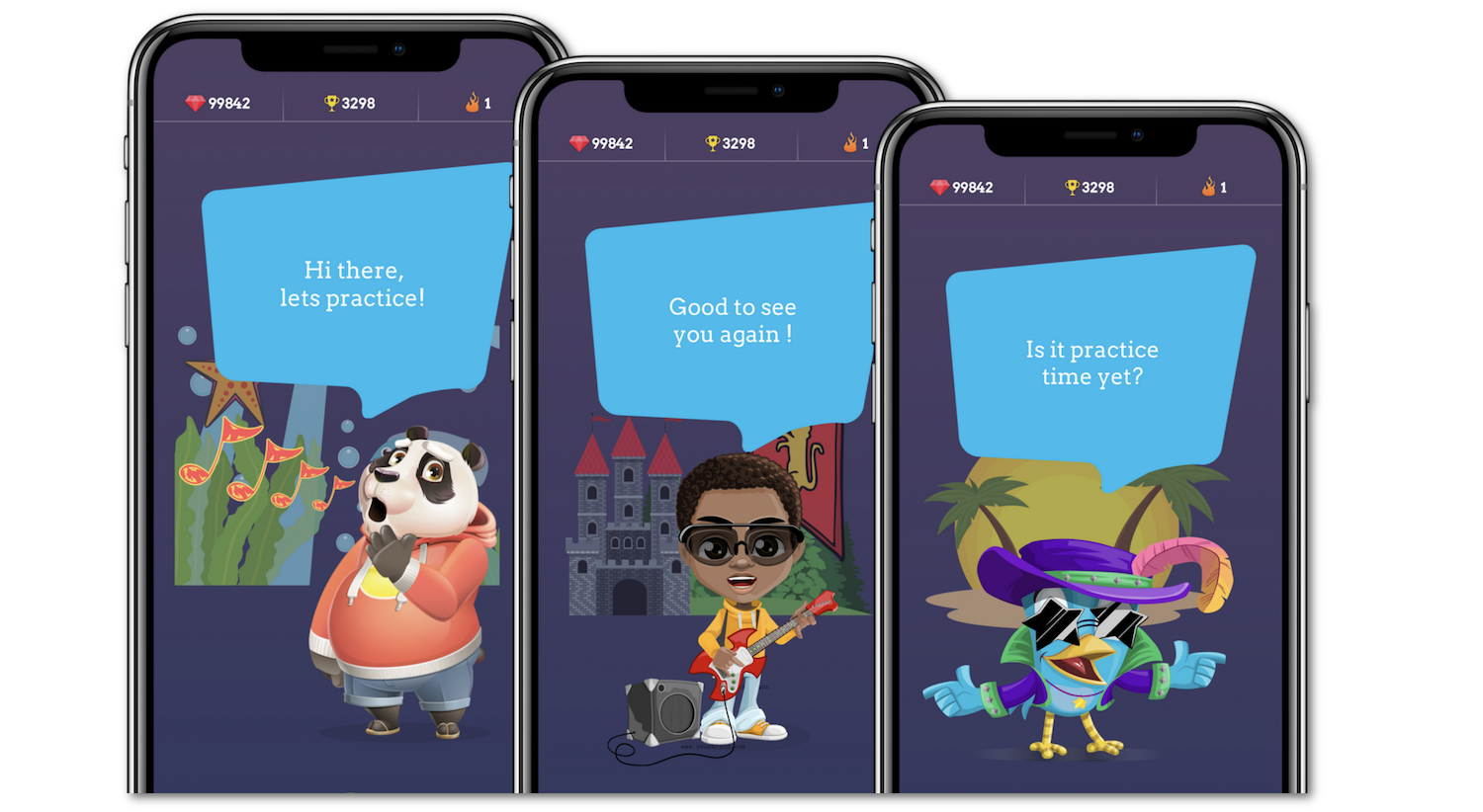 Student page — Practice Space