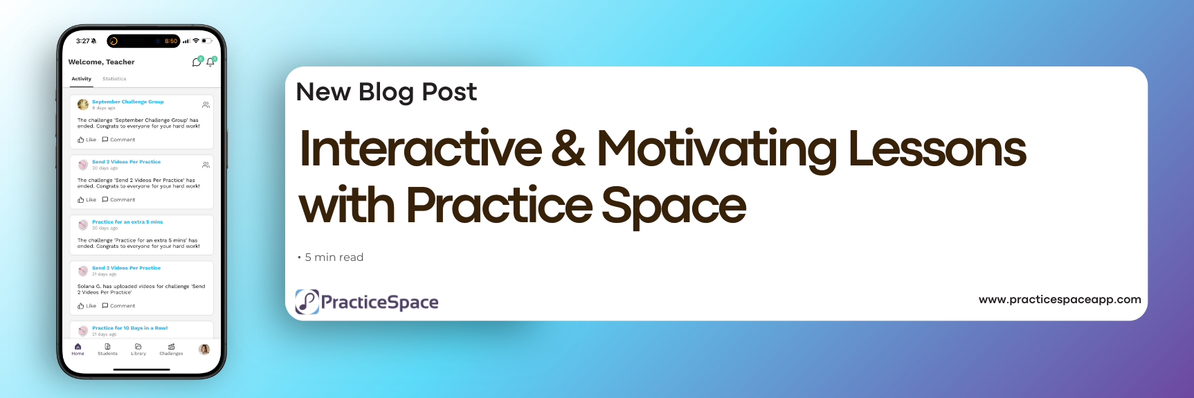 Interactive & Motivating Music Lessons — Practice Space