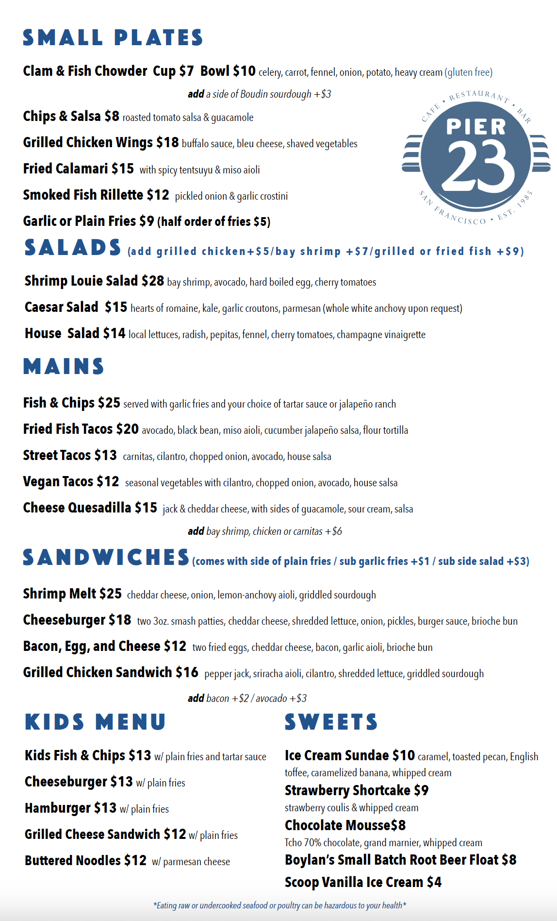 Pier 23 Cafe Restaurant & Bar