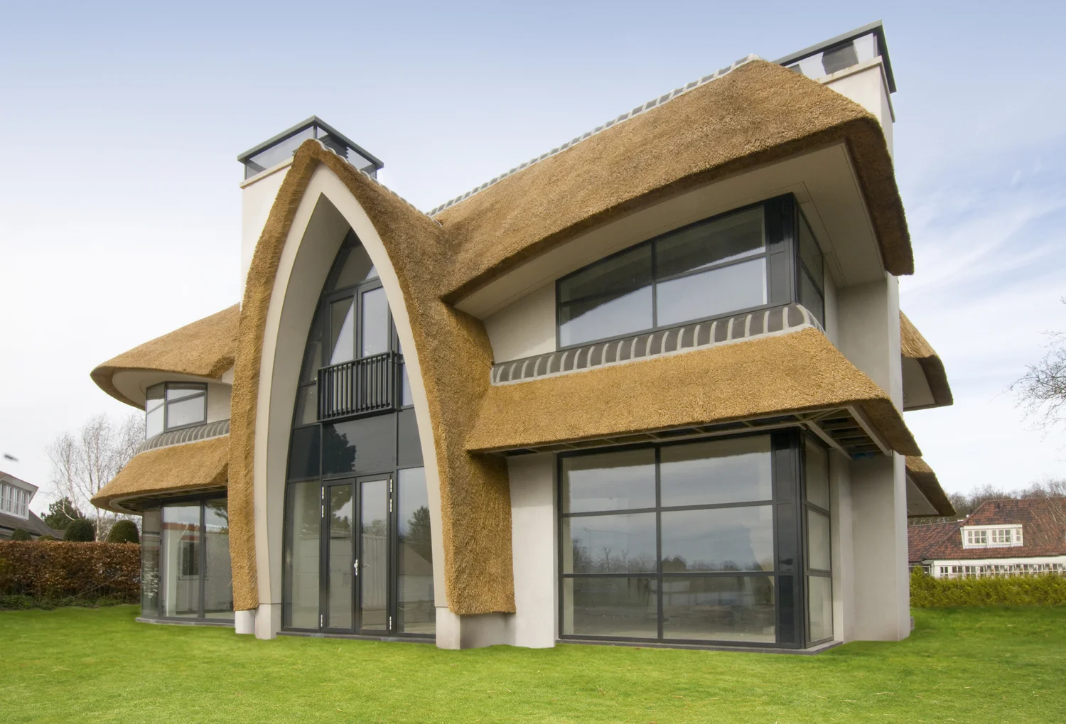 Modern rieten dak — VOOGT-JOOSTEN Rietdekkers Delft