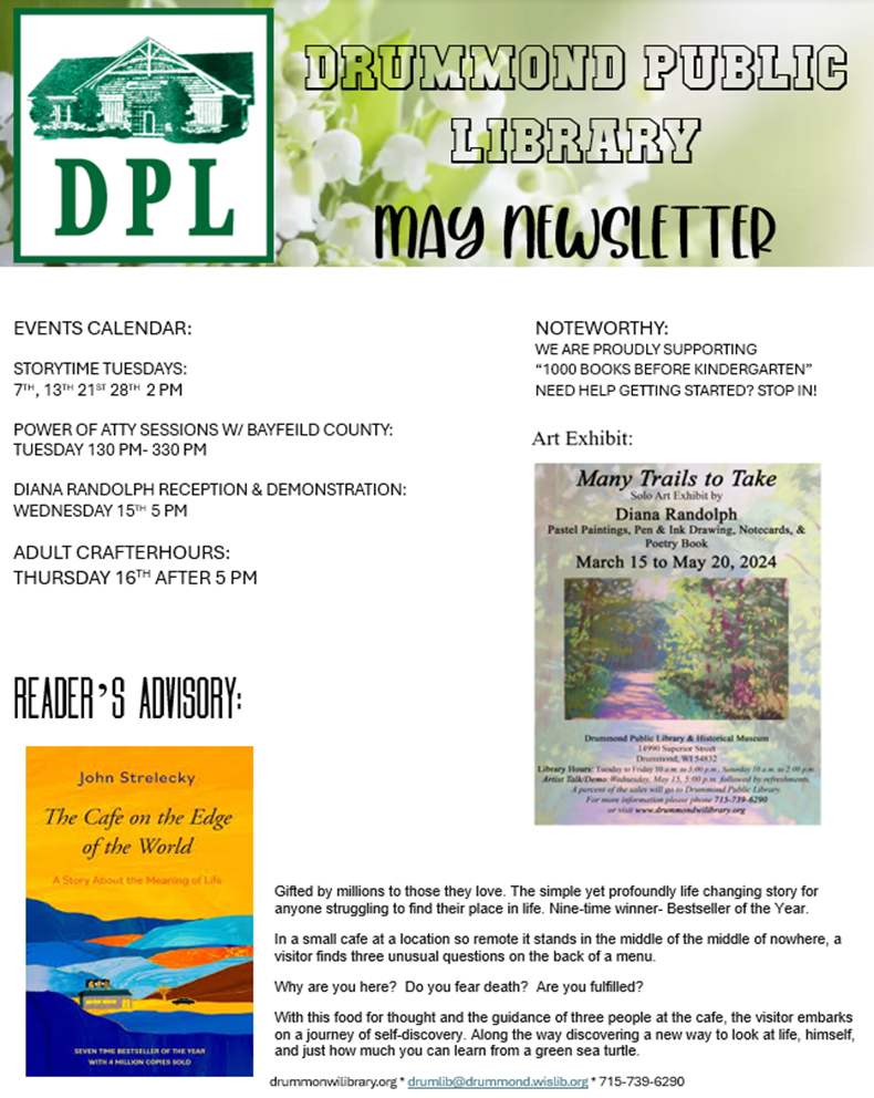 Drummond Public Library | Historical Museum | Visitor Center | Drummond ...