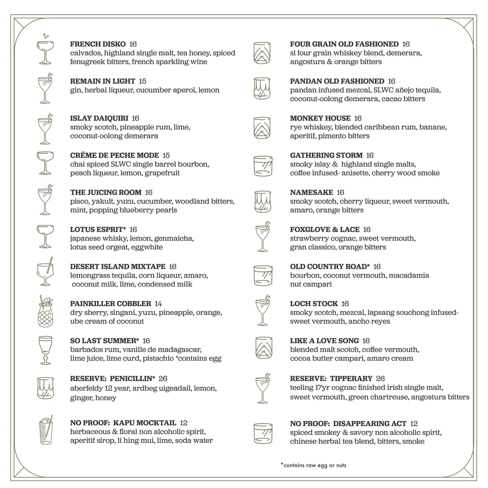 Menus — Scotch Lodge - Whisky Bar Portland