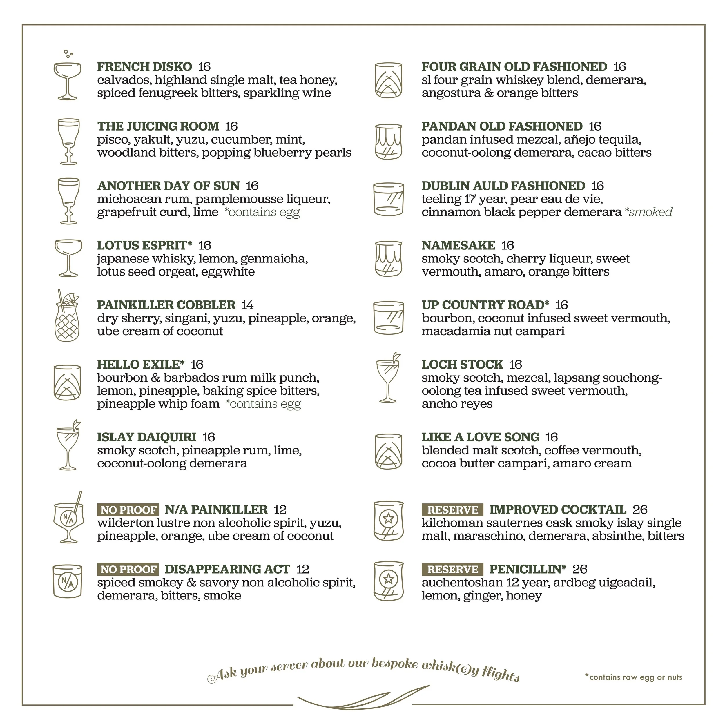 Menus — Scotch Lodge - Whisky Bar Portland