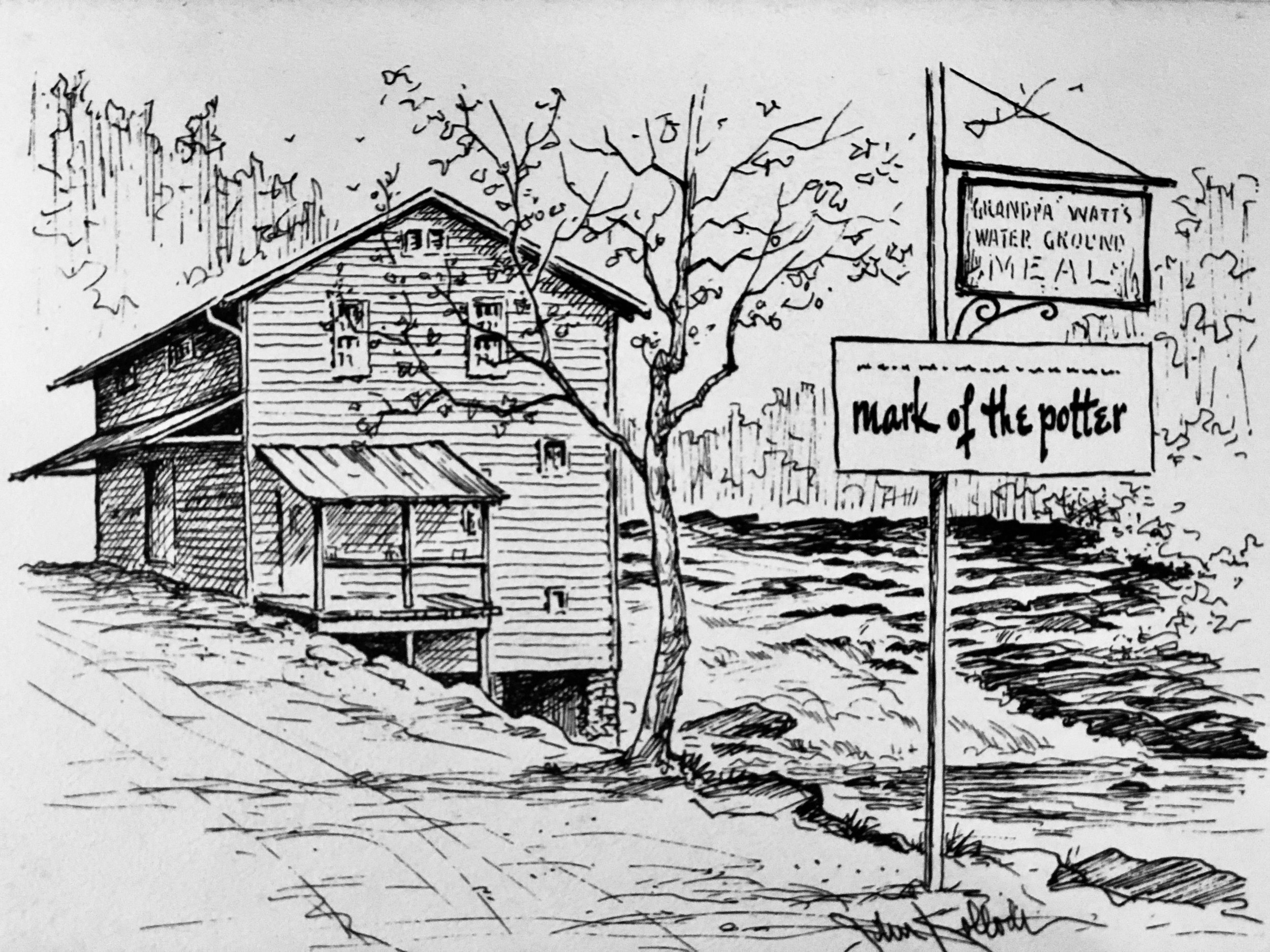 Grandpa Watt's Water Ground Mill — Mark of the Potter