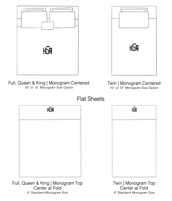 MONOGRAM PLACEMENT OPTIONS — Walker Valentine