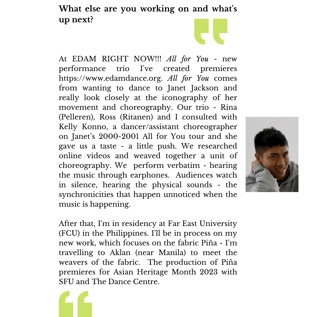 Meet the Artist: Ralph Escamillan — MASCALLDANCE