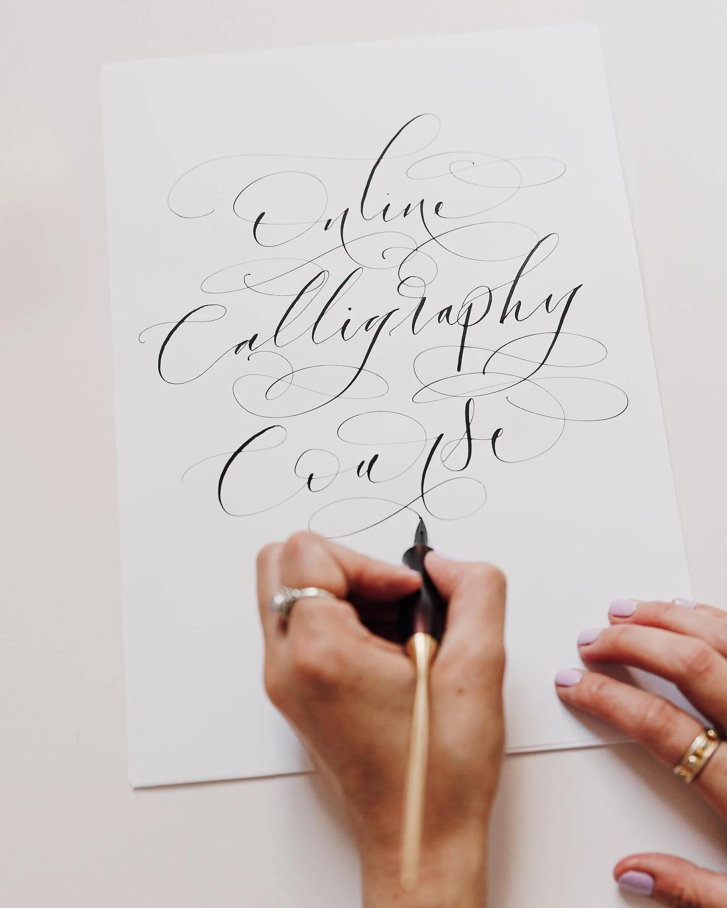 Modern Calligraphy Studio | Ink and Flow