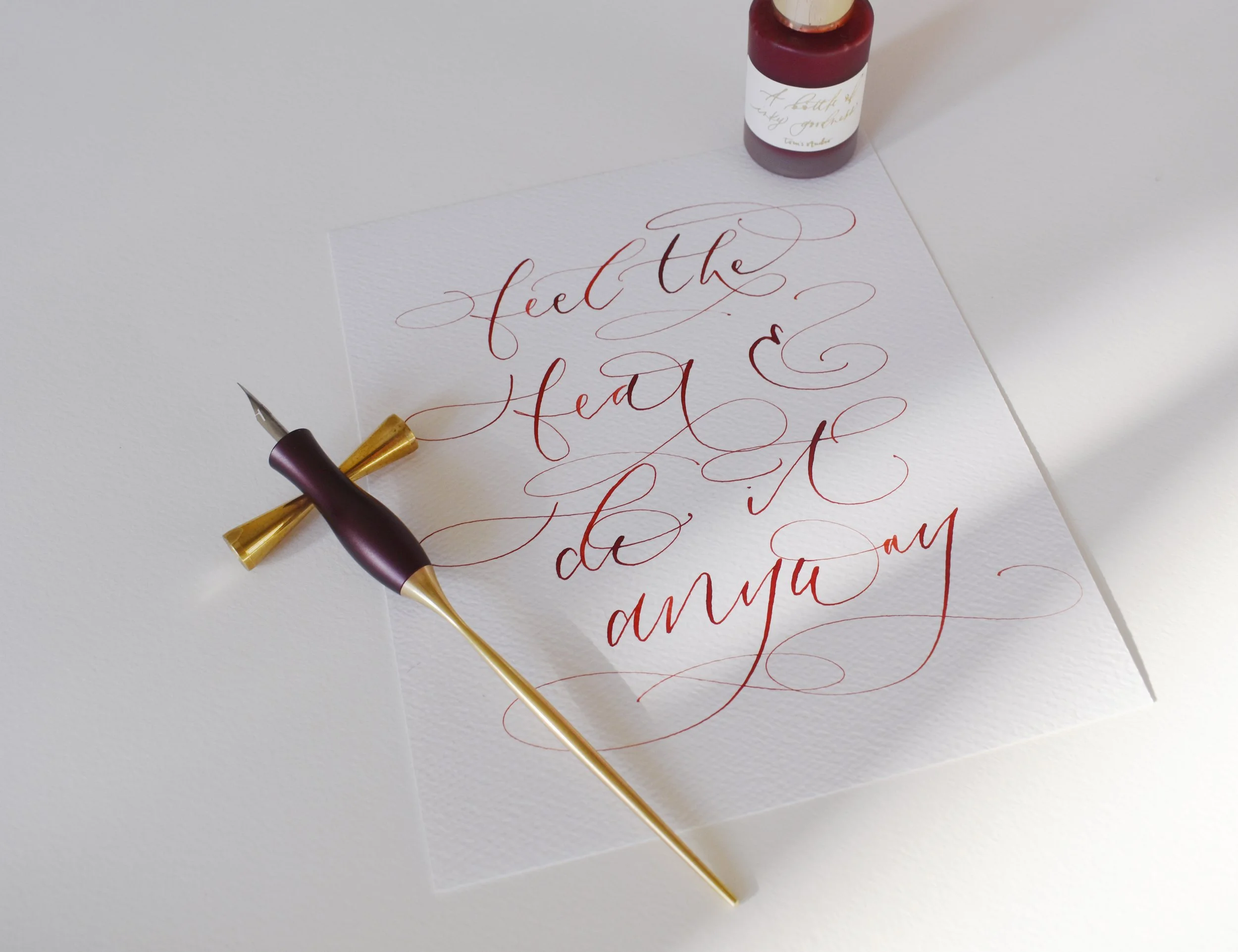 Modern Calligraphy Studio | Ink and Flow