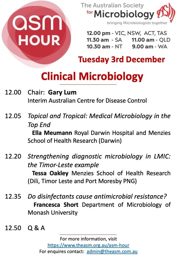 ASM Hour — Australian Society for Microbiology