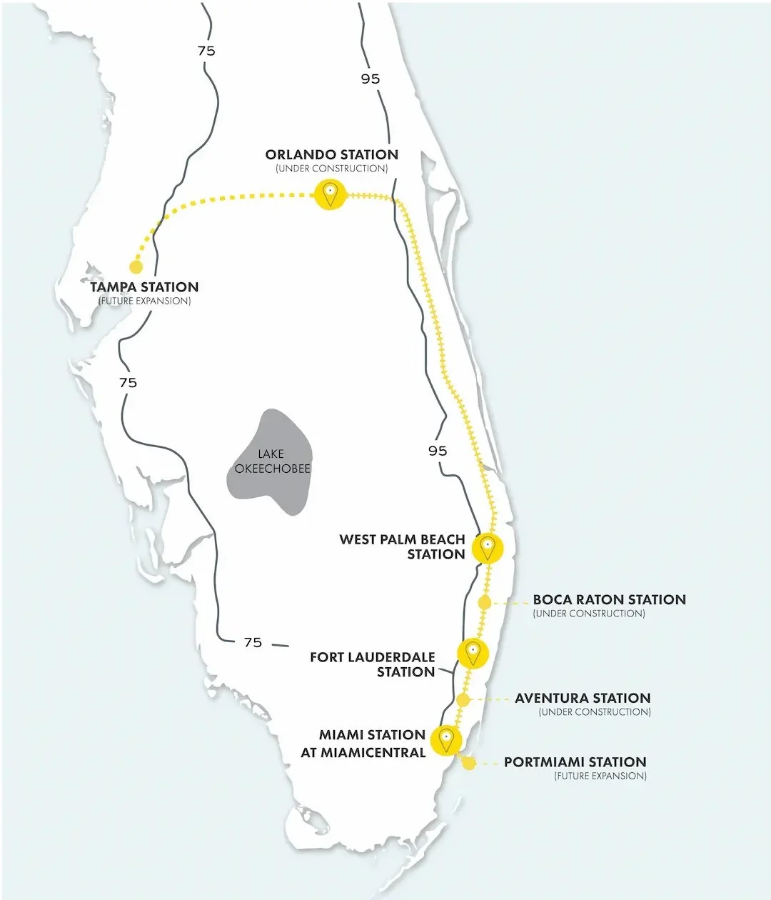 Brightline Updates Florida High-Speed Rail Plan; Tampa Expansion — Park ...