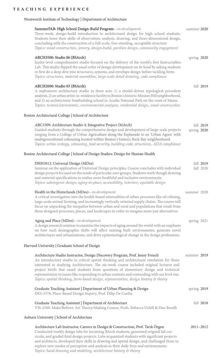 Résumé (archive) — Samuel Maddox