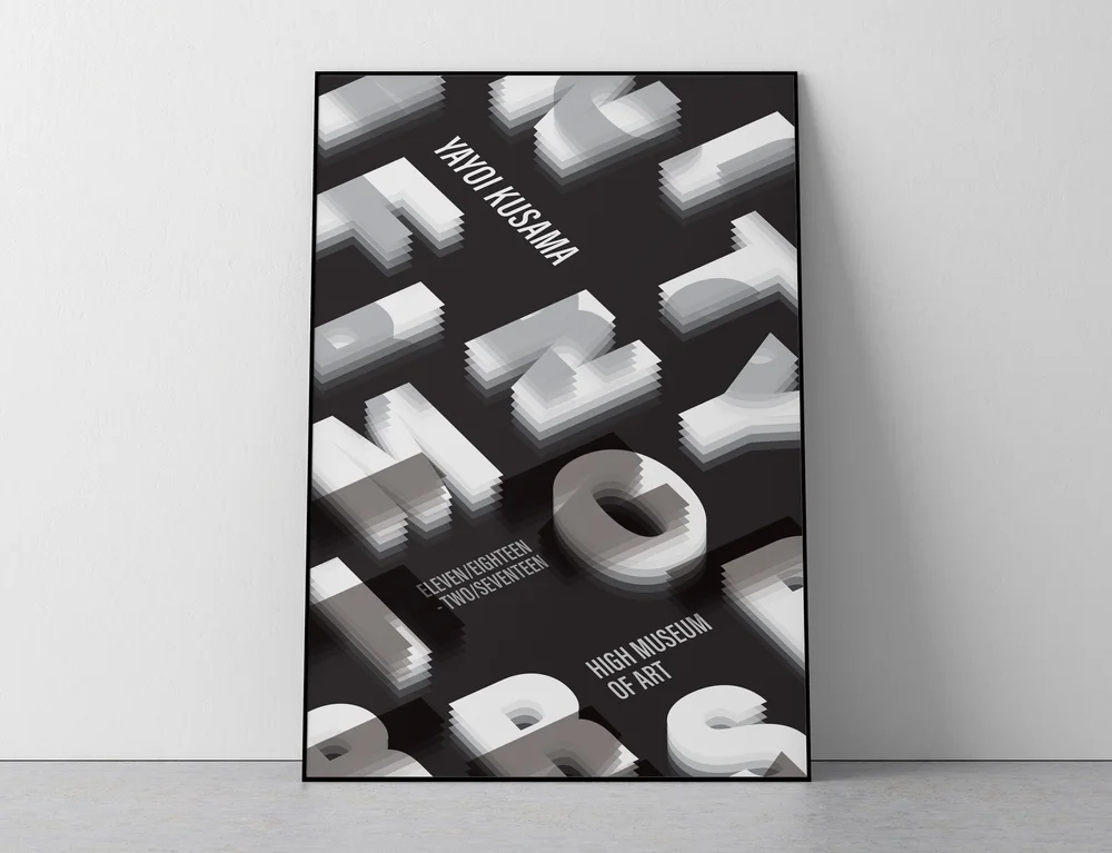 Black And White Type Poster