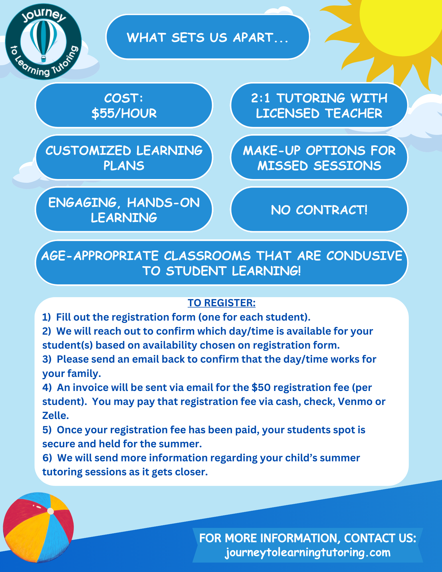 Summer Enrichment Tutoring — Journey to Learning Tutoring