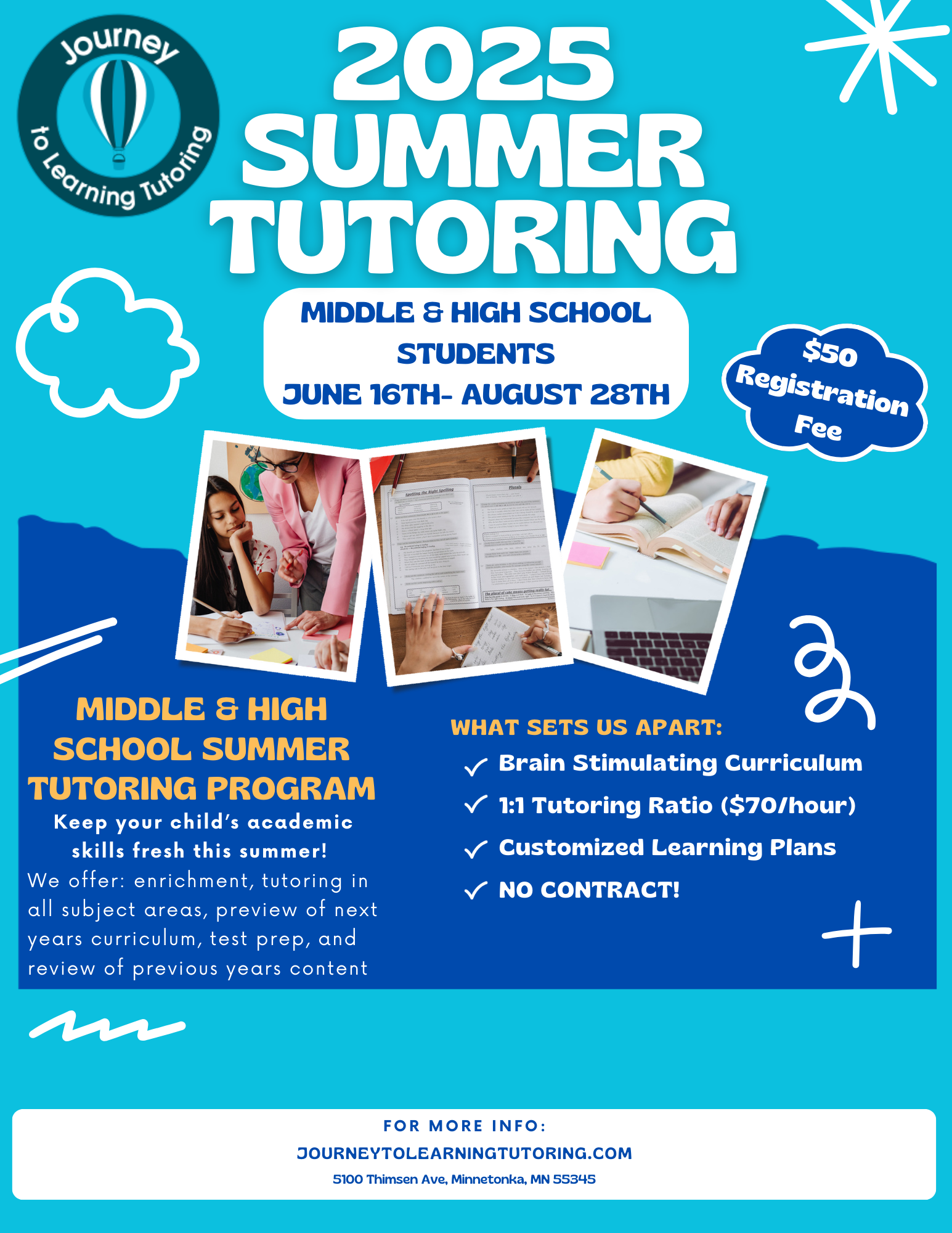 Summer Enrichment Tutoring — Journey to Learning Tutoring