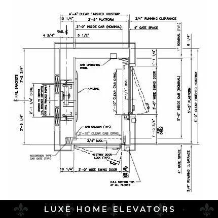 Elevator Plan Drawing