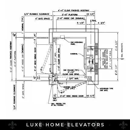 Elevator Plan Drawing
