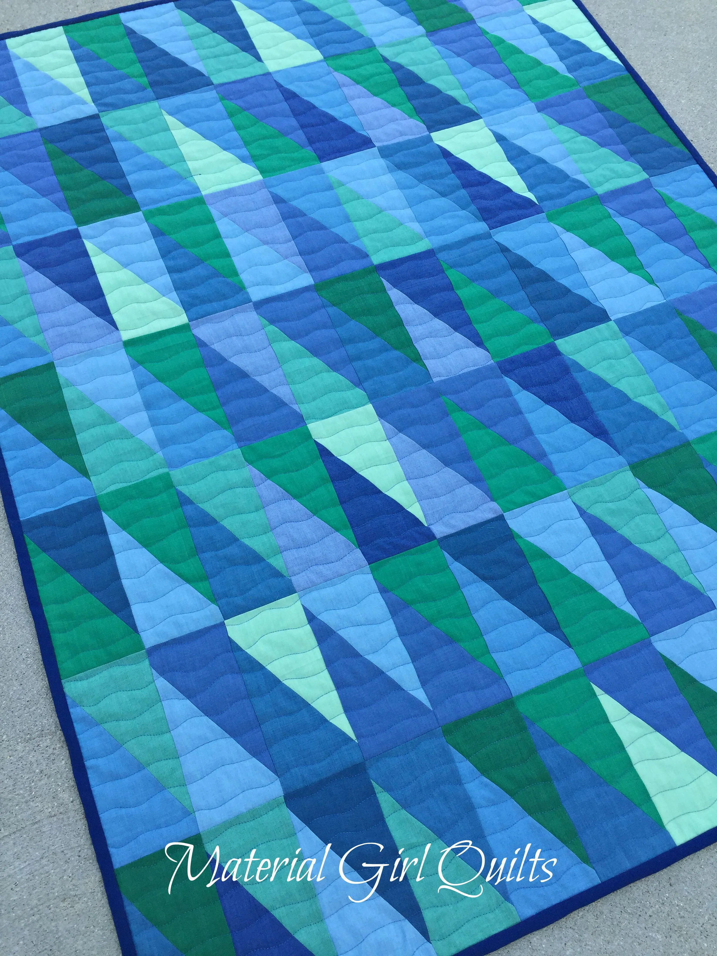 Oakshott Baby Blues {a finished quilt!} — Material Girl Quilts