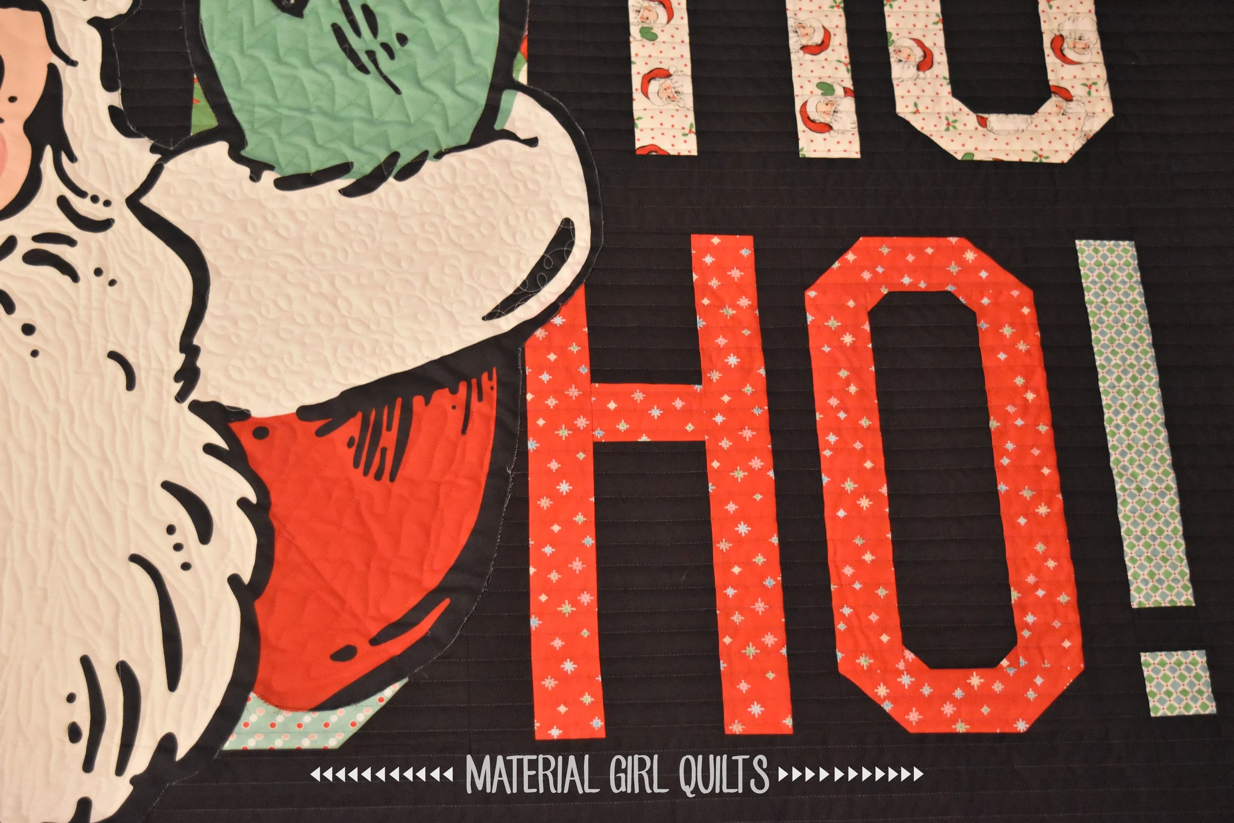 Jingle Jangle Santa {a finished quilt!!} — Material Girl Quilts