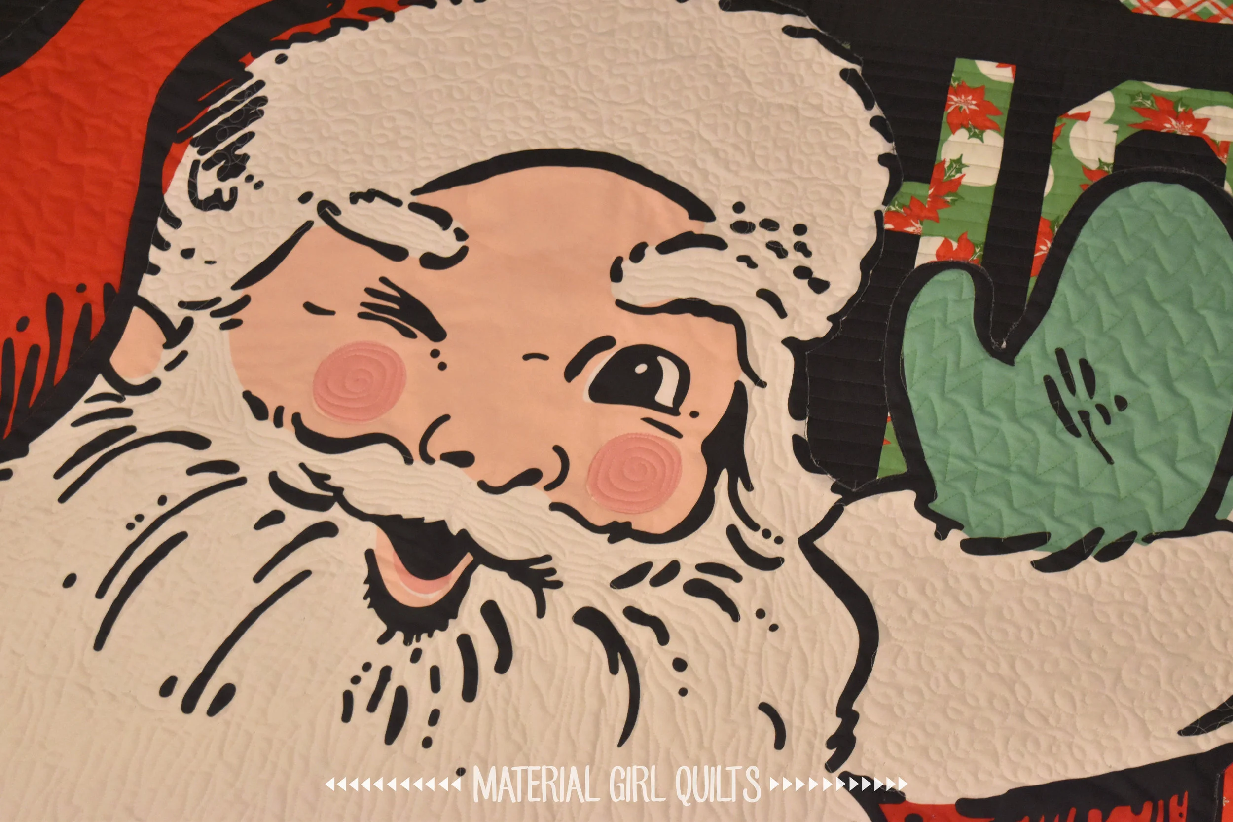 Jingle Jangle Santa {a finished quilt!!} — Material Girl Quilts