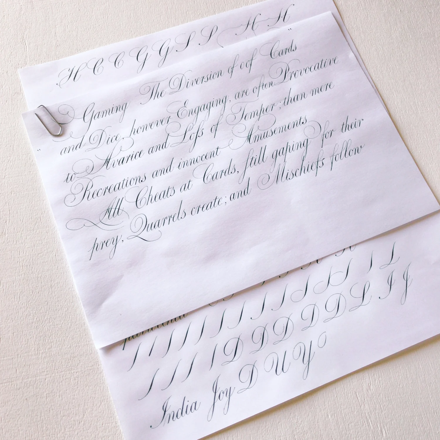 EPPC Academy: Copperplate from the beginning — The Pointed Pen Collective