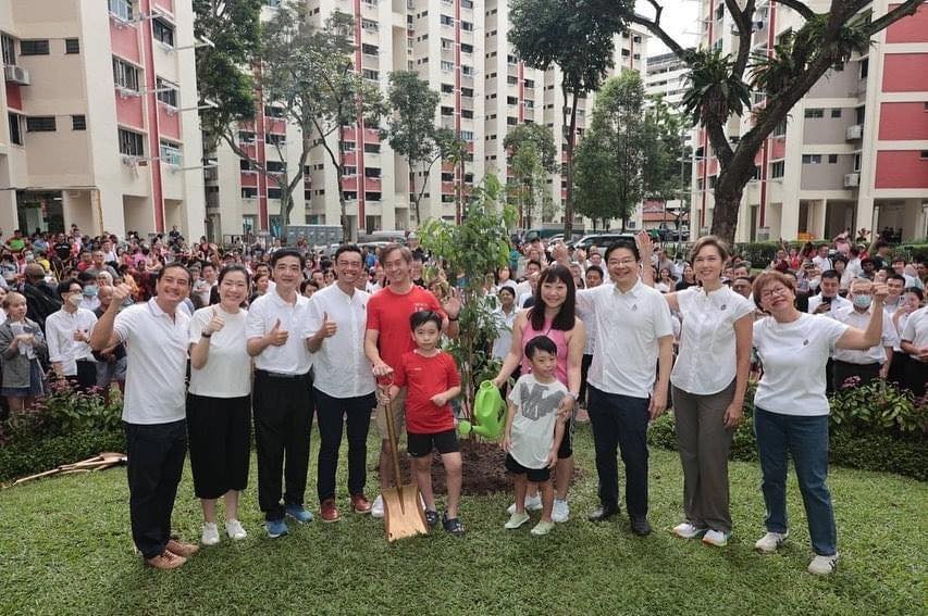 LKY 100 - Tree Planting Day @ St George's Lane — Denise Phua