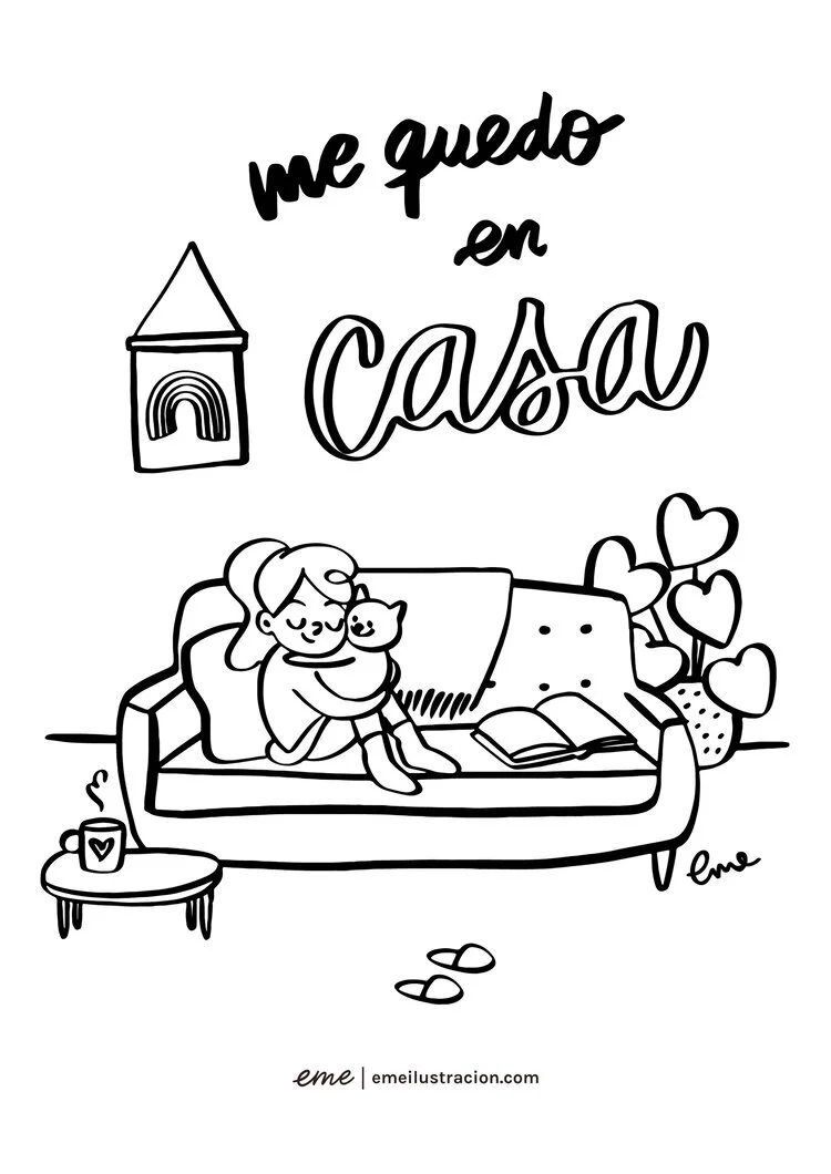 Dibujos de Arcoiris para Colorear — eme ilustración