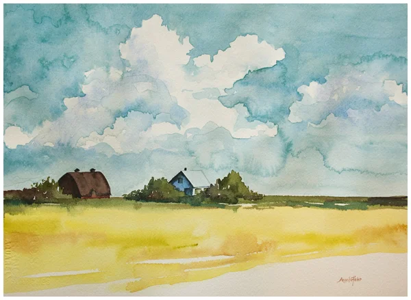 Summer on the Farm - new watercolor painting | Angela Fehr Watercolour