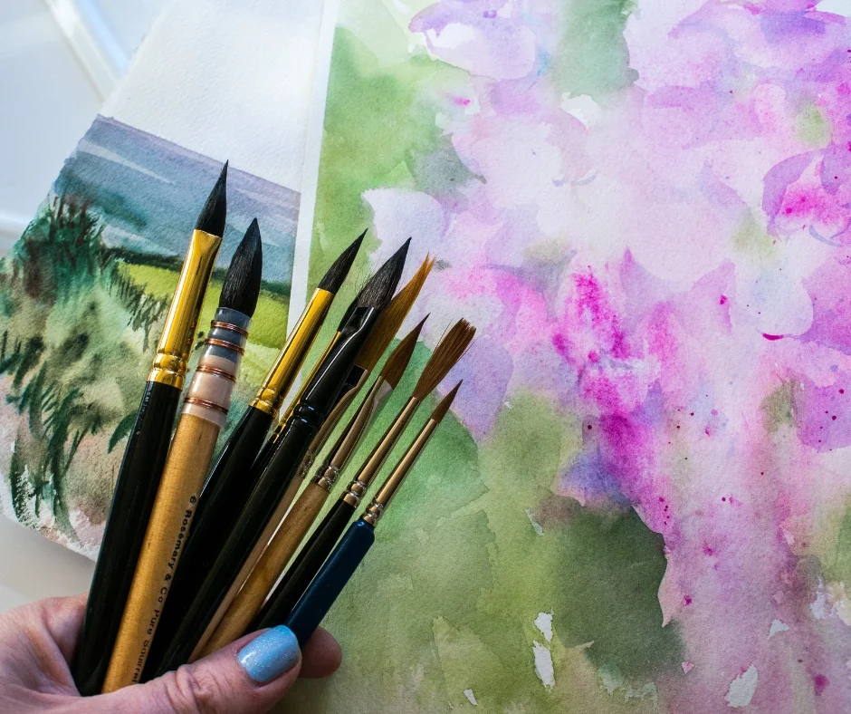How to Choose the Right Brush for Your Watercolor Paintings | Angela ...