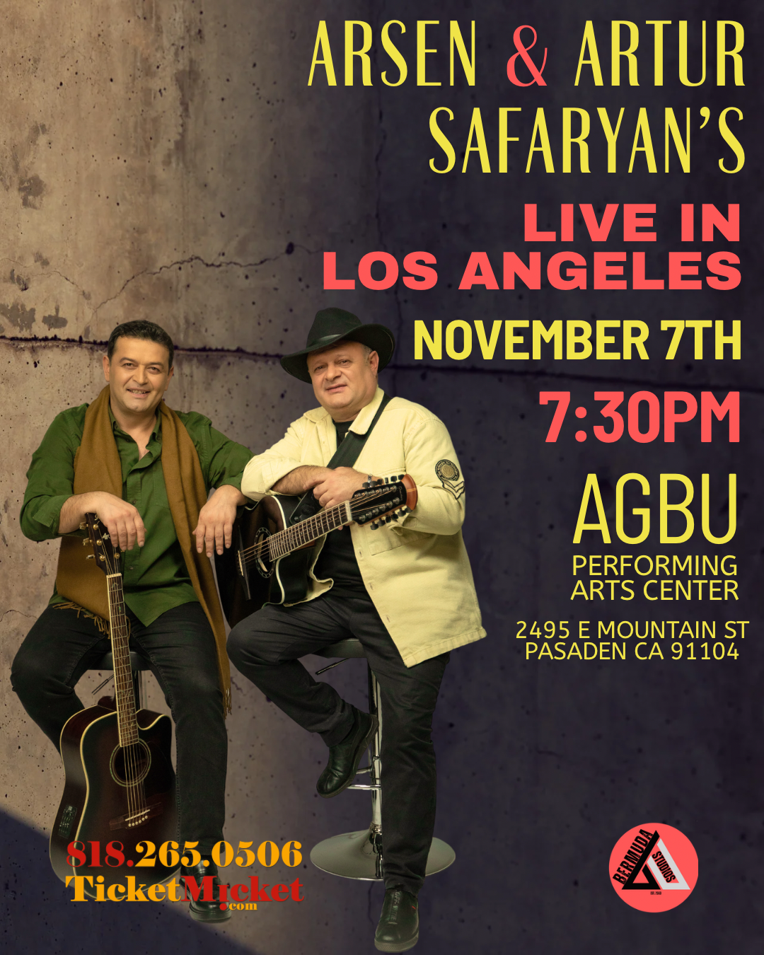 CALENDAR — VATCHE & TAMAR MANOUKIAN PERFORMING ARTS CENTER