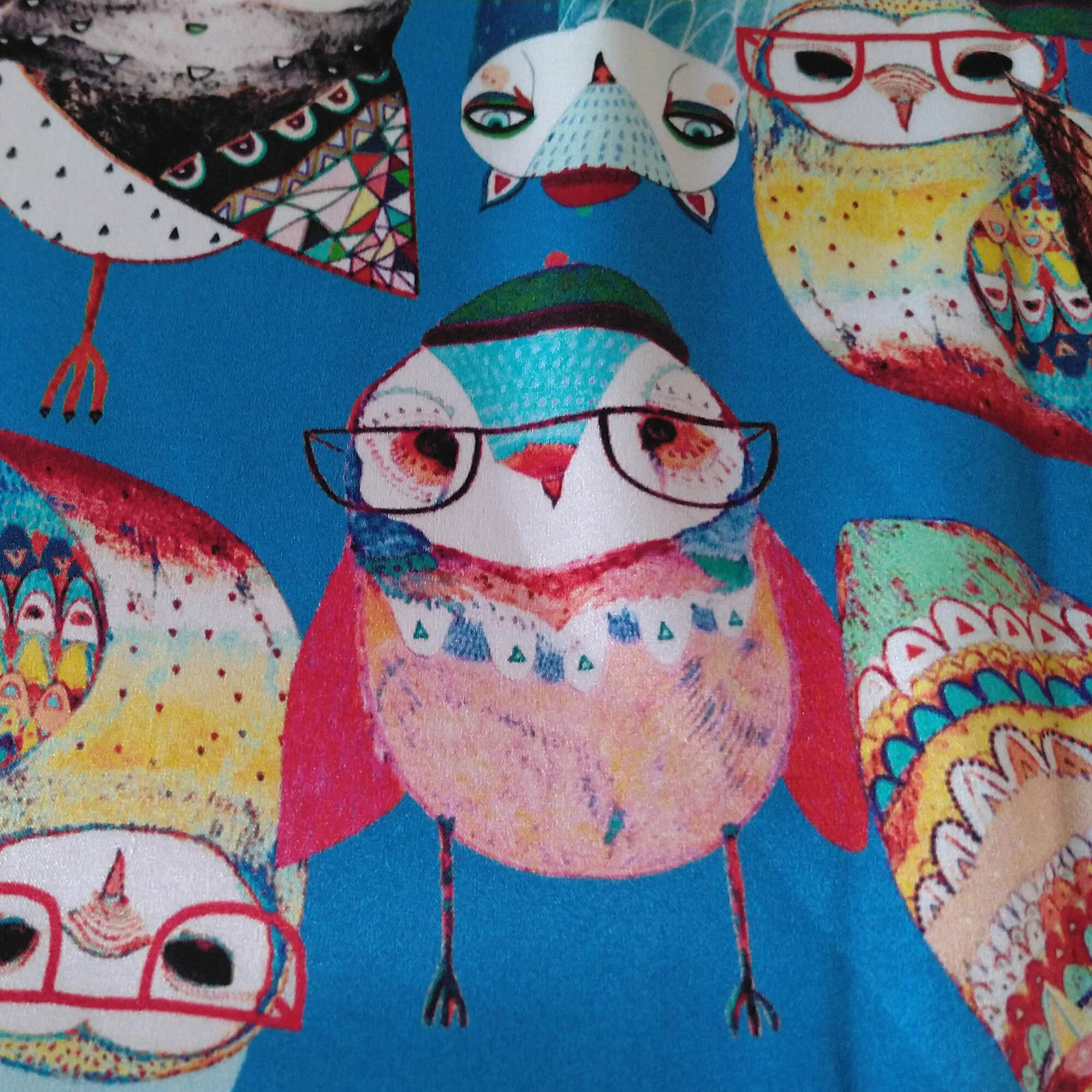 Owl Fabric Print
