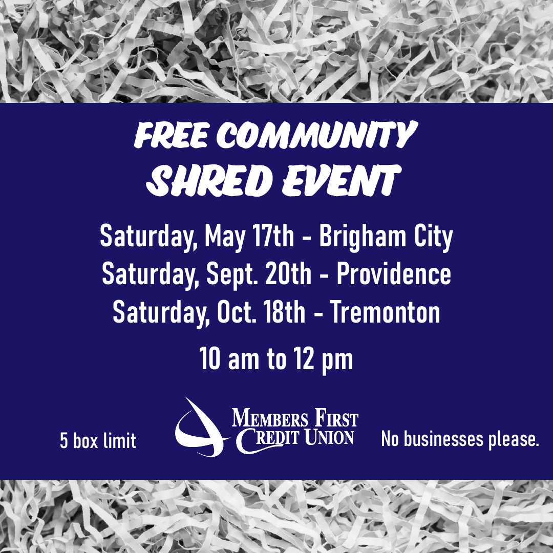 Shred Events — Members First Credit Union