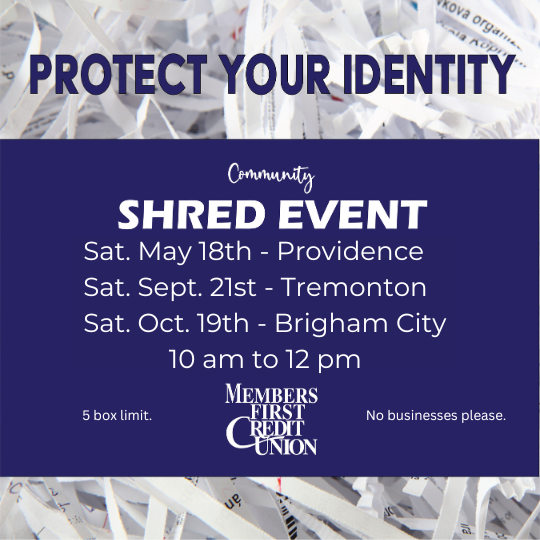 Shred Events — Members First Credit Union