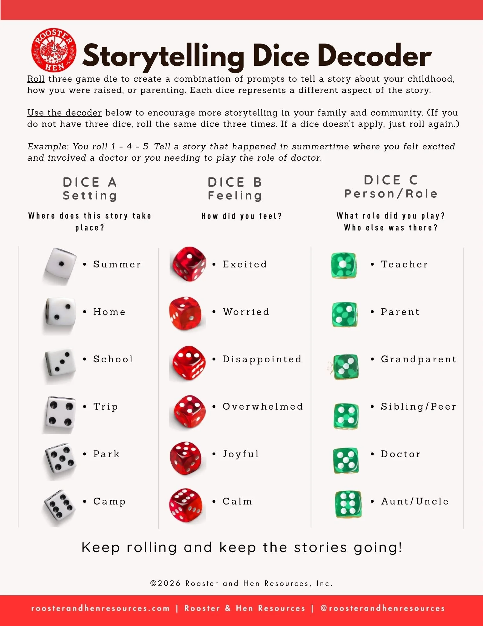 Downloadables — Rooster & Hen Resources